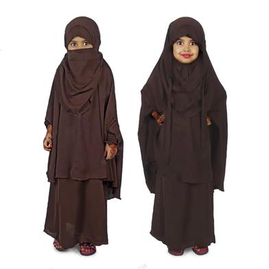 Baby Khimar/Kheemar Borka Full Set (khimar_4-6_coffee) - 4-6 years ...