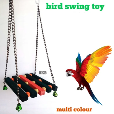 Birds Swing toy for Budgies, Cockatiel, Parrot, Conure, Java, Finch, Canary and Other Small ...