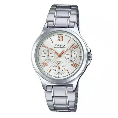 Casio Stainless Steel Analog Dial Watch For Ladies - LTP-V300D-7A2UDF ...