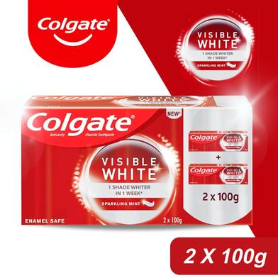 Buy Colgate Visible White Toothpaste 200 gm Online | Rokomari.com