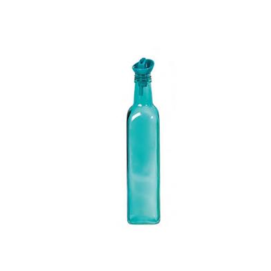 HEREVIN Decorated Square Oil and Vinegar bottle blue Colour 500ML ...
