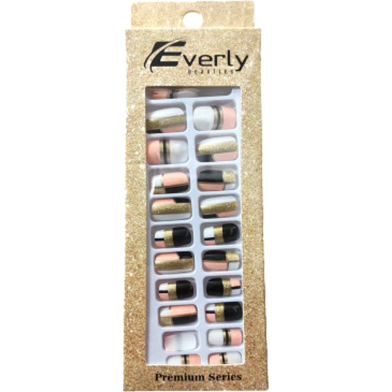 Everly Natural Fake Nails 24pcs - H208 : Everly | Rokomari.com