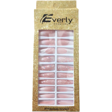 Everly Natural Fake Nails 24pcs - L104 : Everly | Rokomari.com