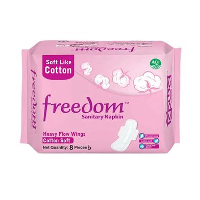 Freedom Sanitary Napkin Heavy Flow Cotton 8 pads - HPAZ : Freedom ...