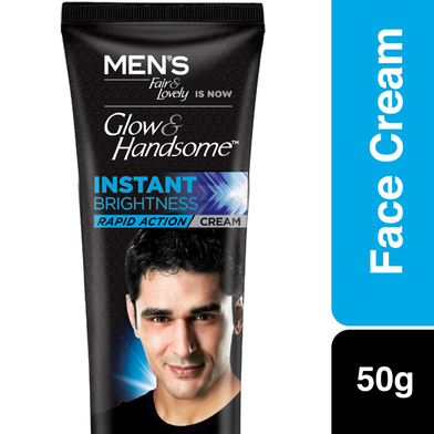 Glow And Handsome Face Cream Rapid Action Instant Brightness 50 Gm ...