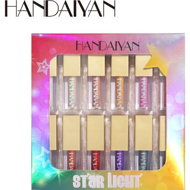 Handaiyan 12 color pearl Liquid Eyeshadow Set Matte Diamond Waterproof ...