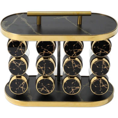 Hot Selling Kitchen Spice Display Rack Revolving Spice Jars Funny Salt ...