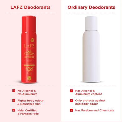 Buy LAFZ Premium Body Spray Ruzbeh - 120ml (Halal Certified -Alcohol ...