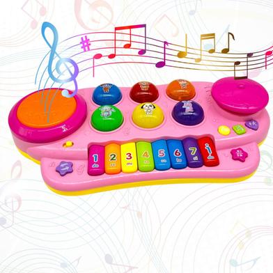 Newest Design Plastic Musical Piano Instrument Toy With Light Non Brand Rokomari