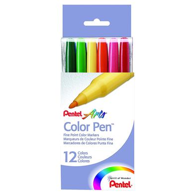 Pentel Arts Color Pen Assorted 12 Color Set - S360-12 : Pentel ...