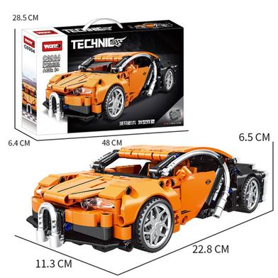 Buy Technical Yellow Racing Car Building Blocks Boys Super Cool Sports ...