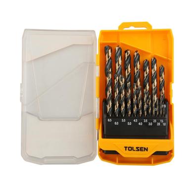 Tolsen 19Pcs Black And Gold HSS Twist Drill Bits Set - Model : 75086 ...