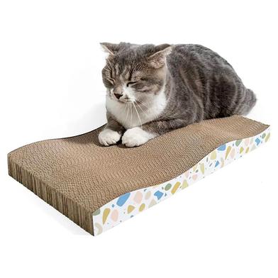 Wave Scratcher Board With Catnip Toy For Cat Extra Large : Non-Brand ...